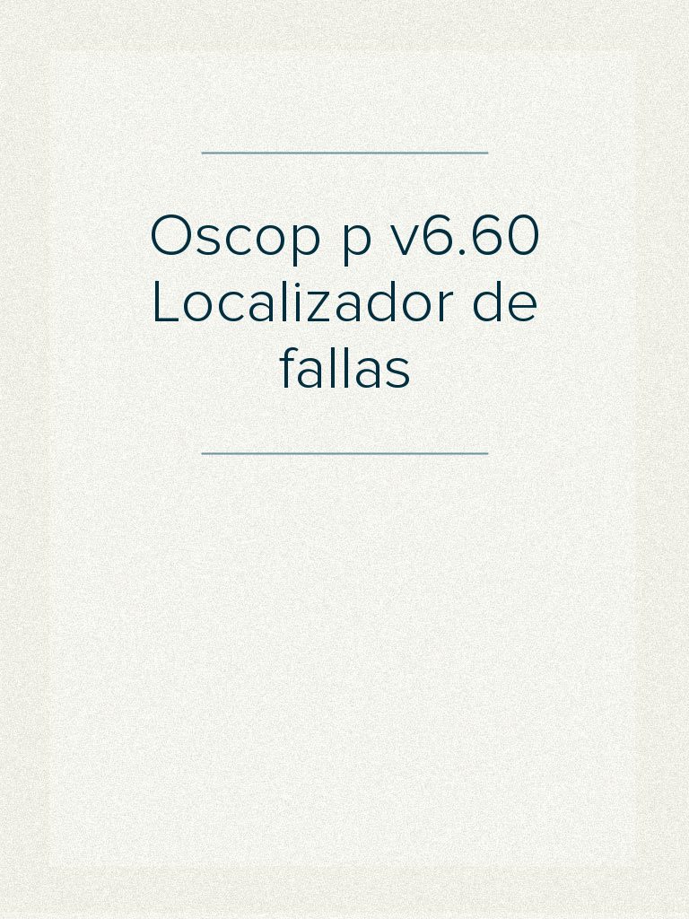 Oscop P v6.60 Fault Locator - E50417-H1078-C354-A1 - Es | PDF | Red de ...