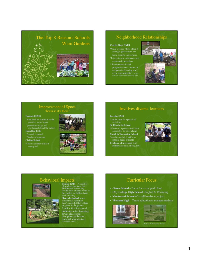 02 The Why Of School Gardens Pdf Gardens Classroom
