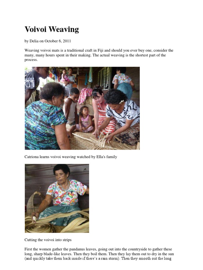 Voivoi Weaving Reserch | PDF | Weaving | Crafts