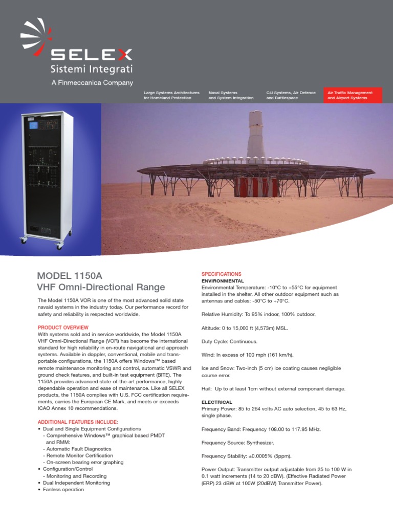 VHF Omni-Directional Range (VOR) | PDF | Wireless | Broadcast Engineering