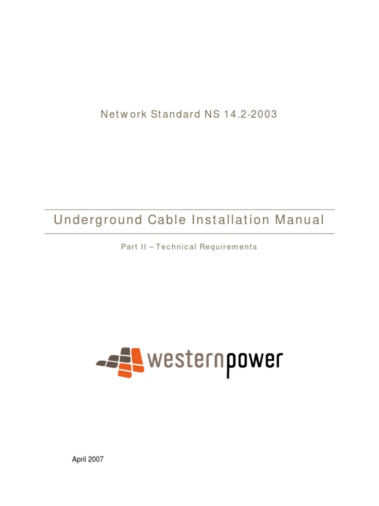 Underground Cable Installation | PDF | Cable | Alternating Current