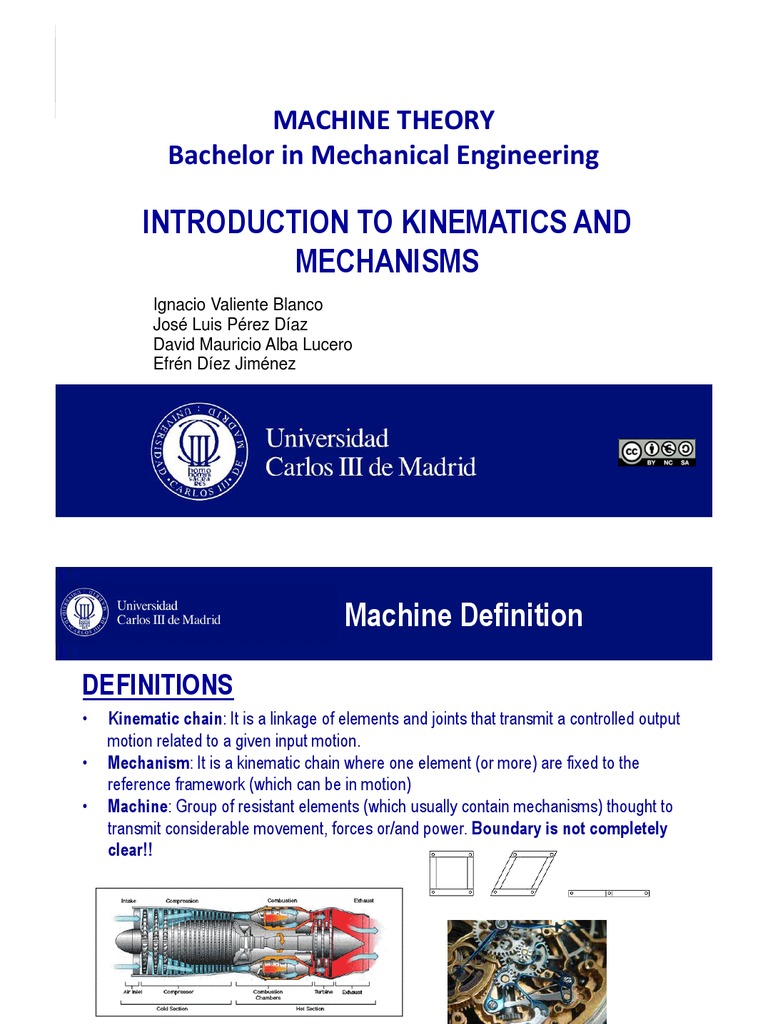 Introduction To Kinematics and Mechanisms | PDF | Kinematics ...