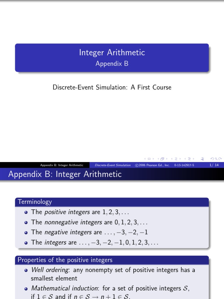 Integer Arithmetic: Appendix B | PDF | Prime Number | Integer
