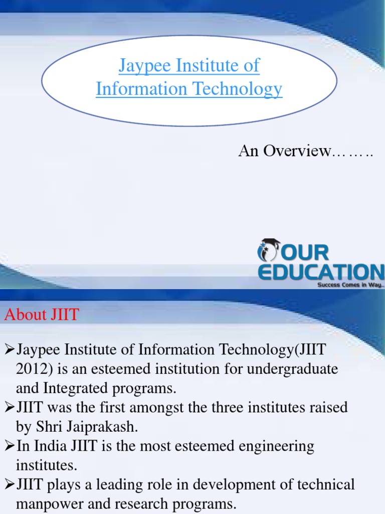 JIIT Admission and Eligibility Overview | PDF