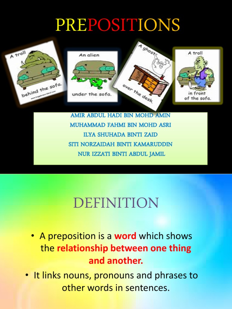 Prepositions | PDF | Preposition And Postposition | Languages