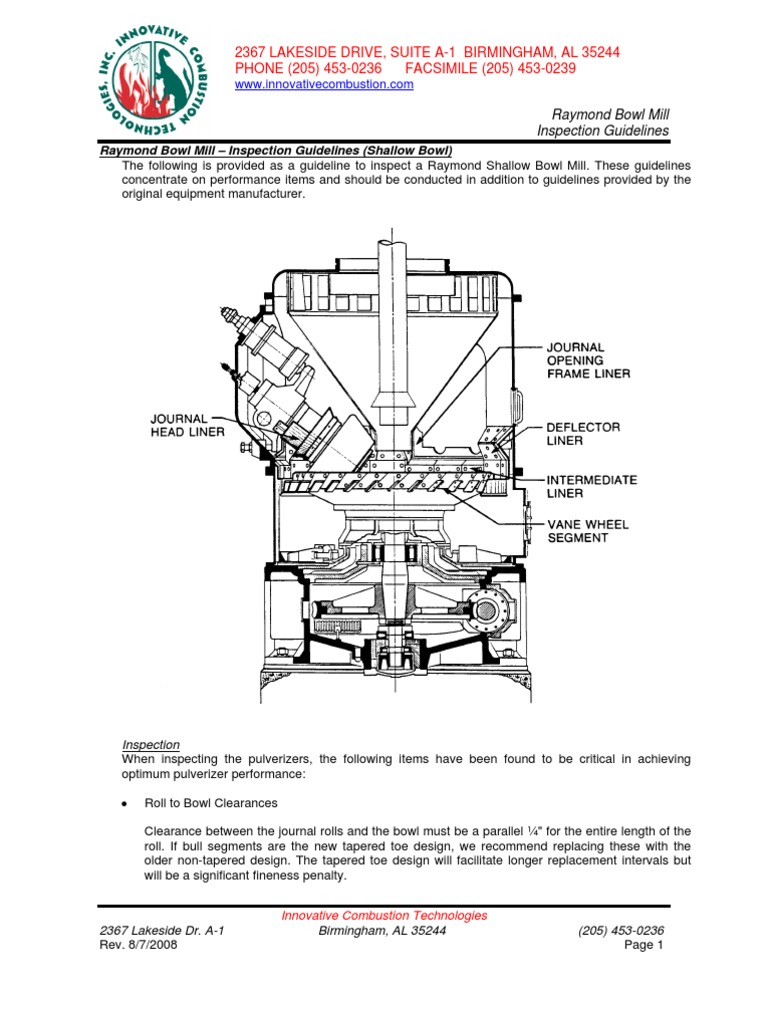 Bowel Mill Inspection Guide Line | PDF | Mechanical Engineering ...