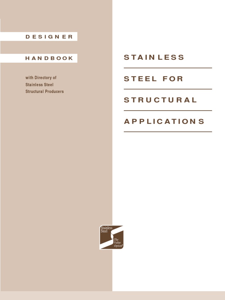 Stainless Steel Structure Design Handbook | PDF | Structural Steel ...