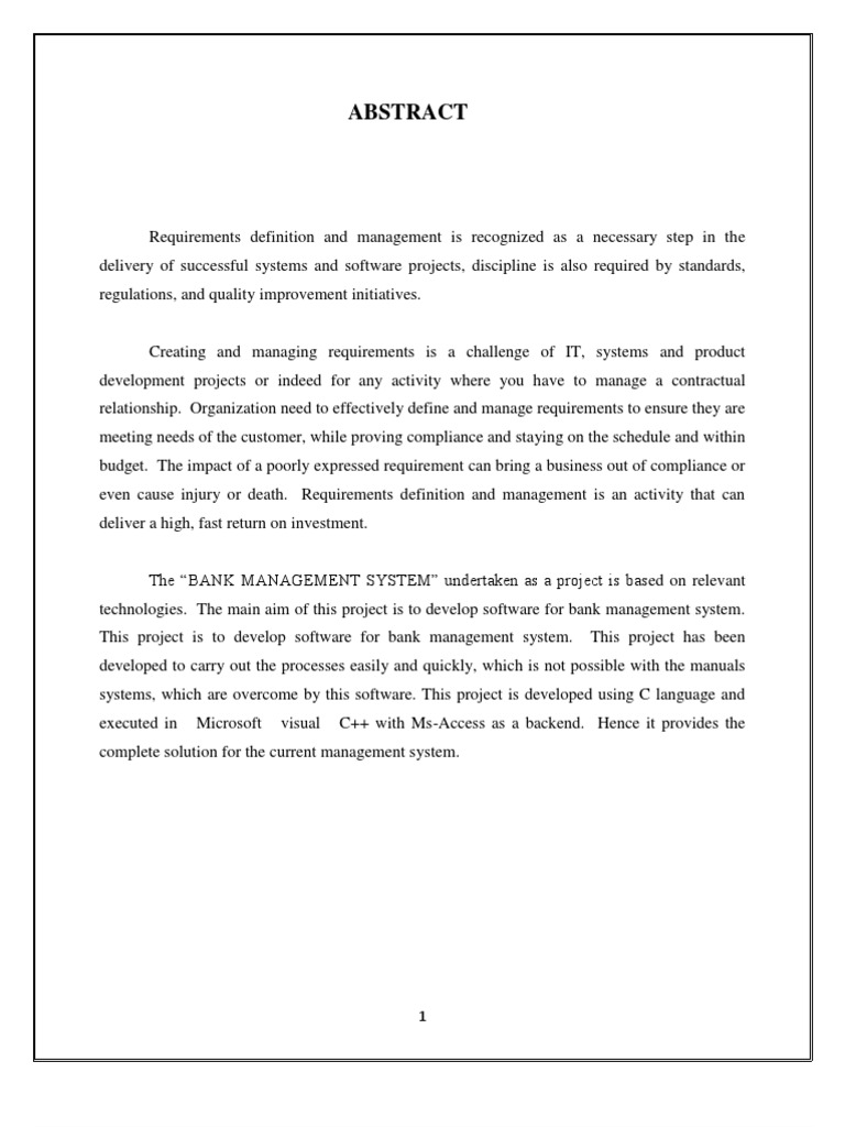 Bank Management System | PDF | Modularity | Banks