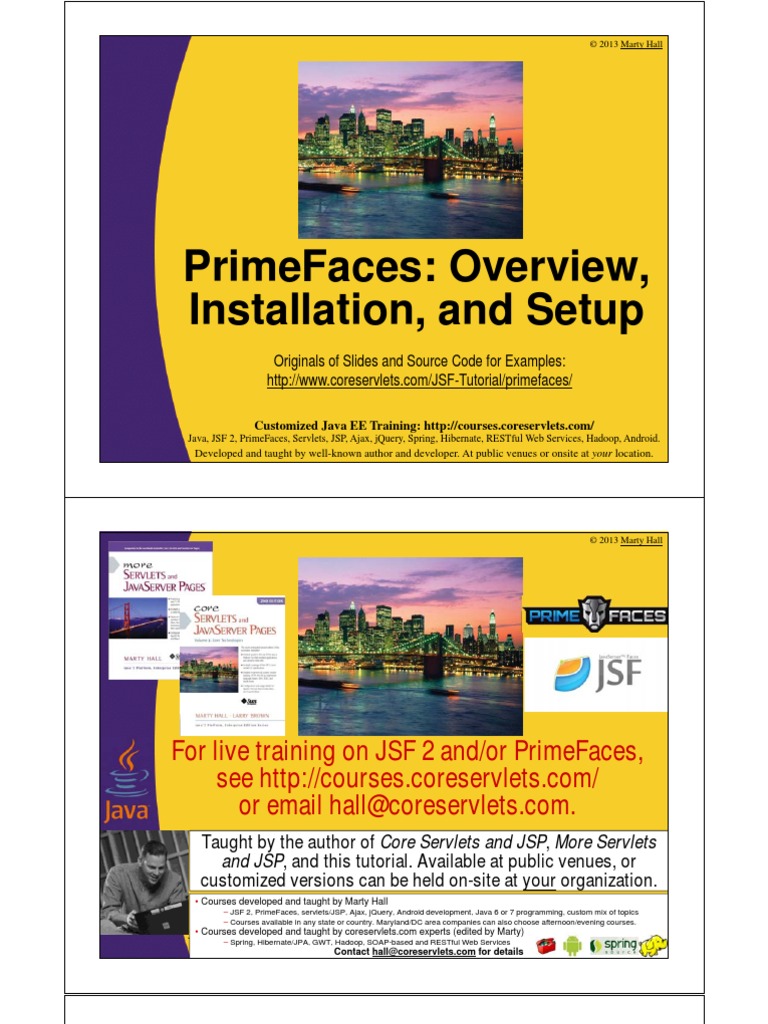 PrimeFaces Overview Setup Installation | PDF | Java Server Faces | Java ...