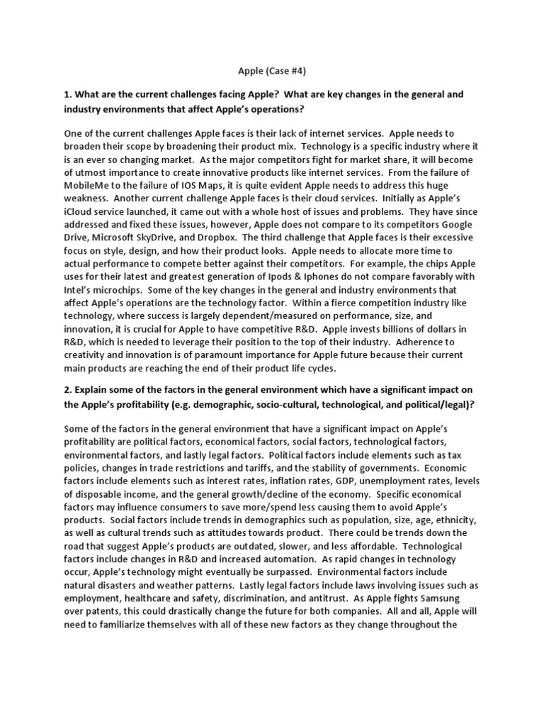 Apple Inc. Case Study | PDF | Apple Inc. | Reputation
