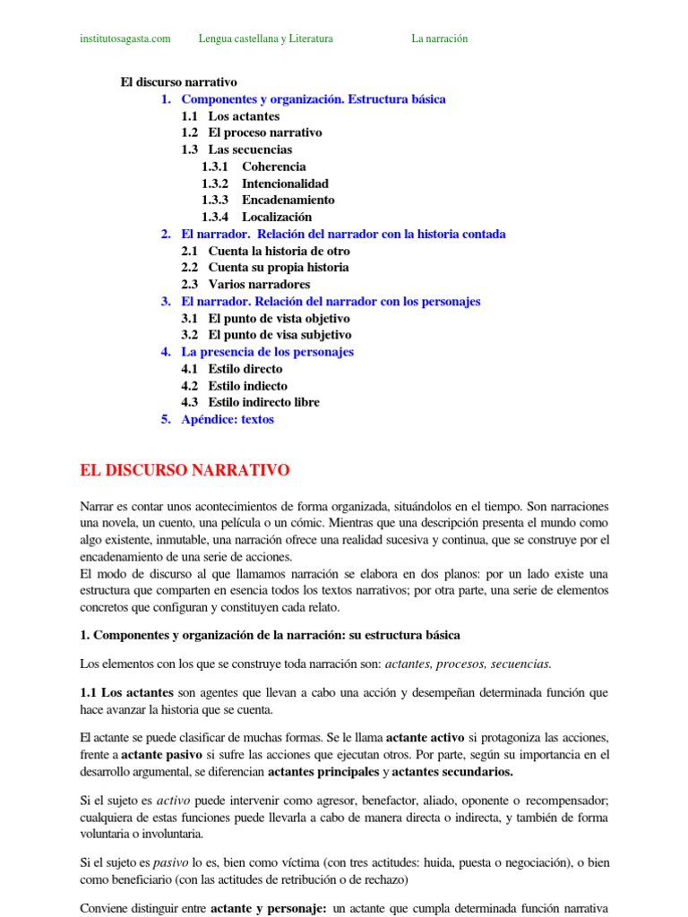 El Discurso Narrativo | Narrativa | Narración | Prueba gratuita de 30 ...
