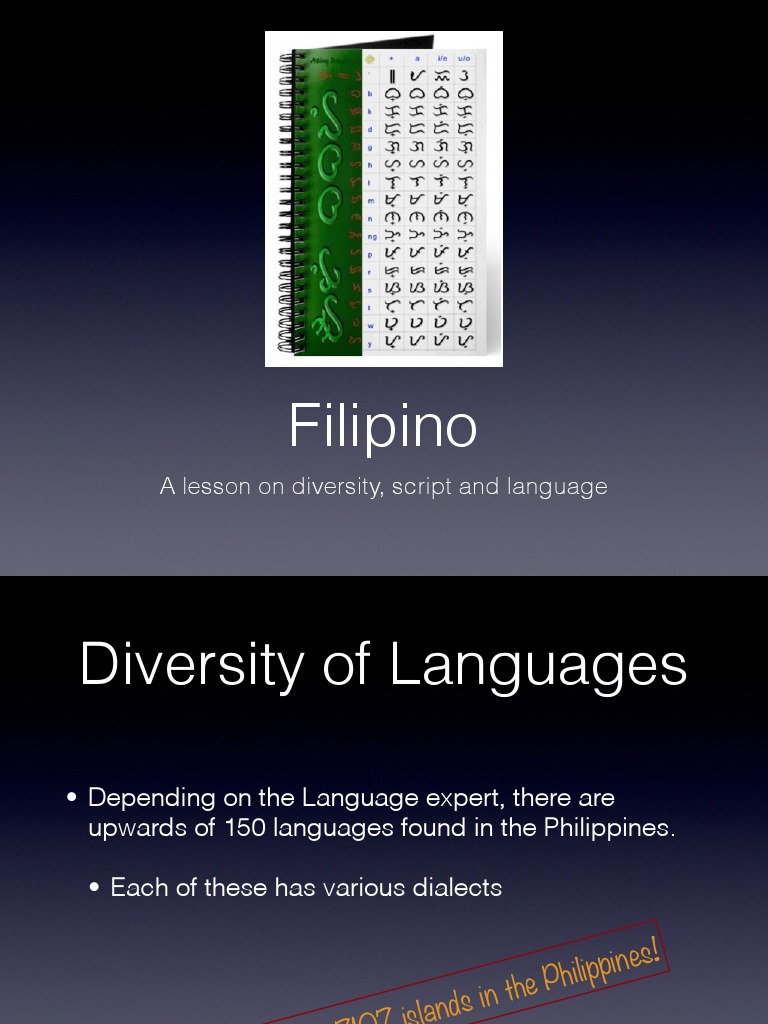Filipino: A Lesson On Diversity, Script and Language | PDF | Tagalog ...