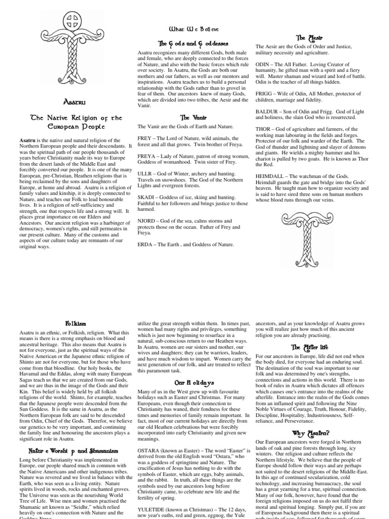 Asatru - The Native Religion-B | PDF | Heathenry (New Religious ...