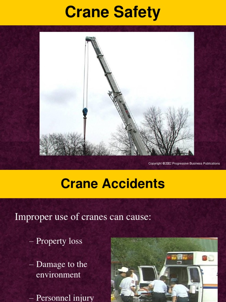 Presentation - Crane Safety | PDF | Crane (Machine) | Elevator