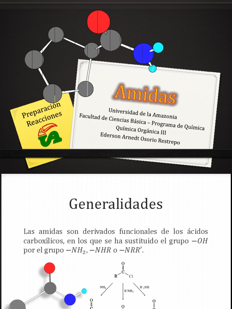 Amidas | PDF | Amida | Hidrólisis