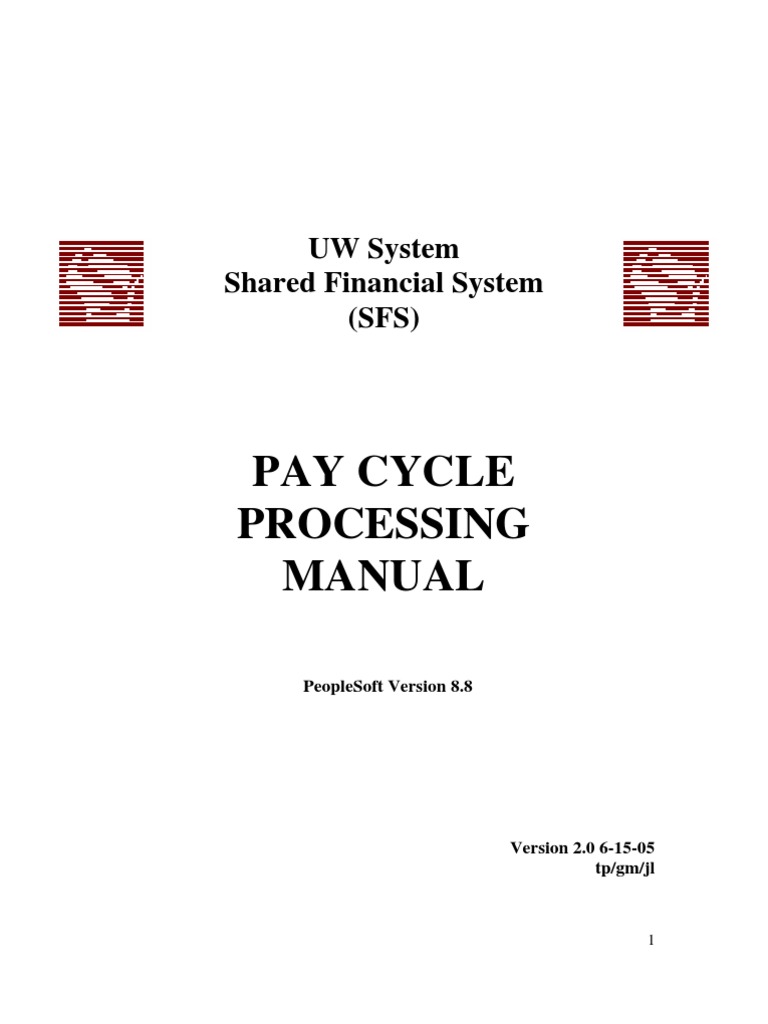Pay Cycle Manual 8 | PDF | Voucher | Cheque