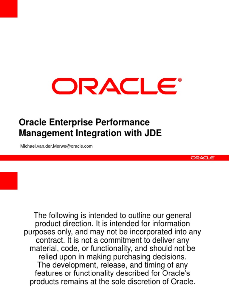 Oracle Hyperion FDM for JDE | Oracle Corporation | Data Quality