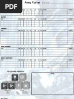 Warhammer 40k Army Roster Template | PDF | Military Vehicles | Military