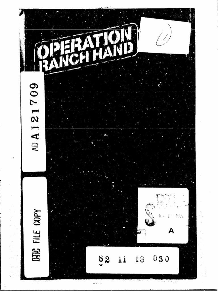 Operation Ranch Hand PDF | PDF | Vietnam War | Agent Orange