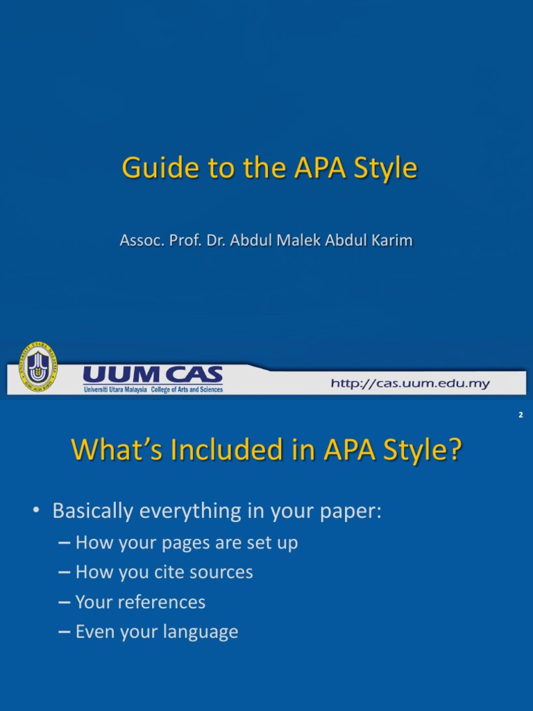 APA 6th | PDF | Citation | Apa Style