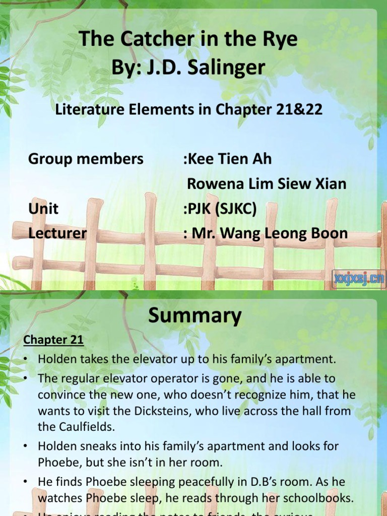 The Catcher in The Rye | PDF