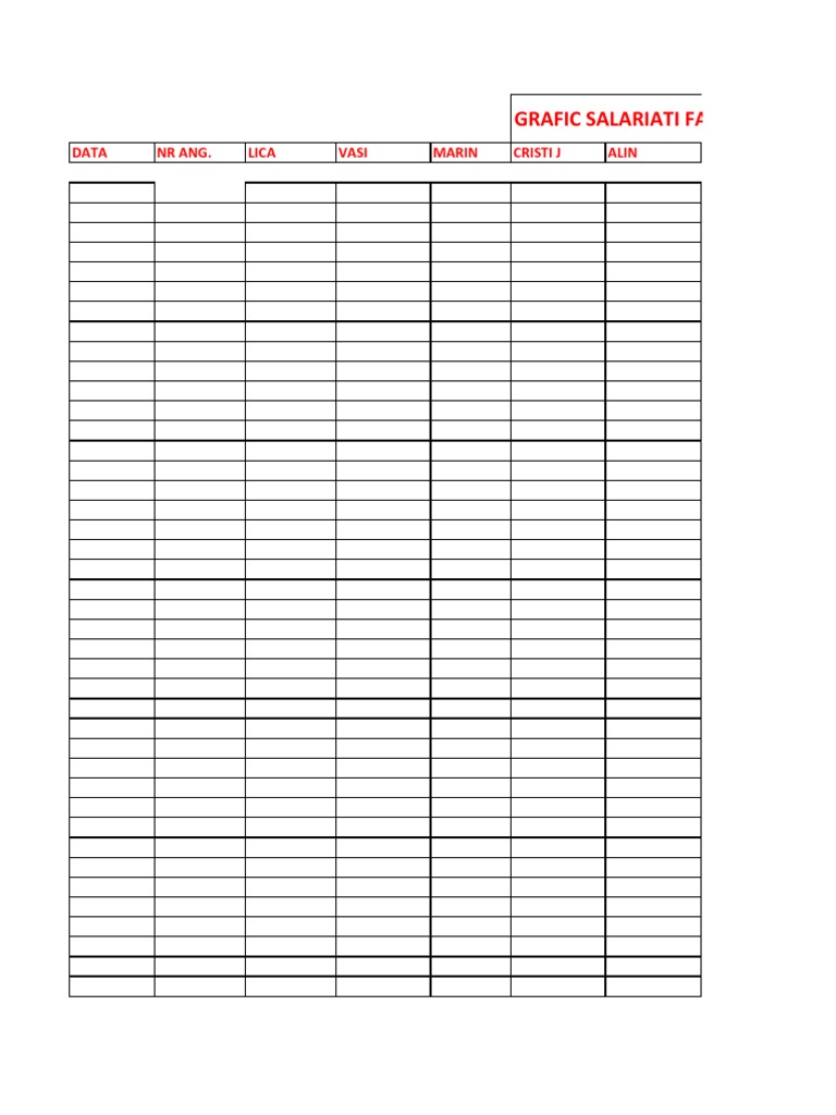 Grafic Salariati +raport Lucrare+Deviz Model 1 | PDF