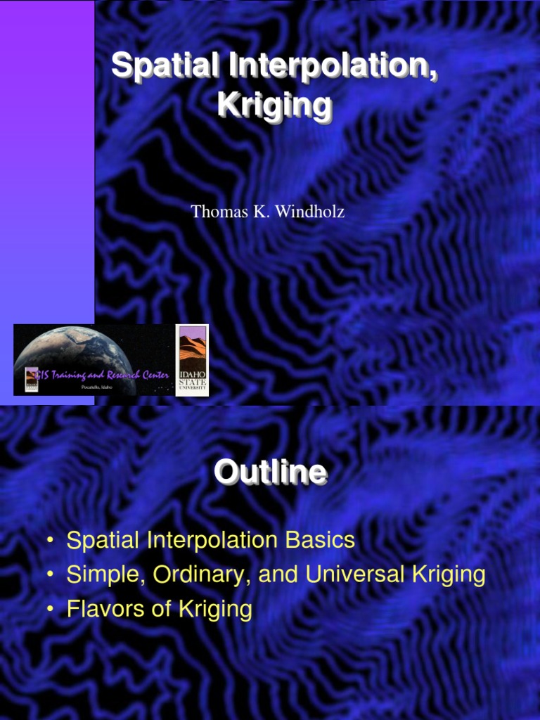 Spatial Interpolation, Kriging | PDF | Interpolation | Errors And Residuals