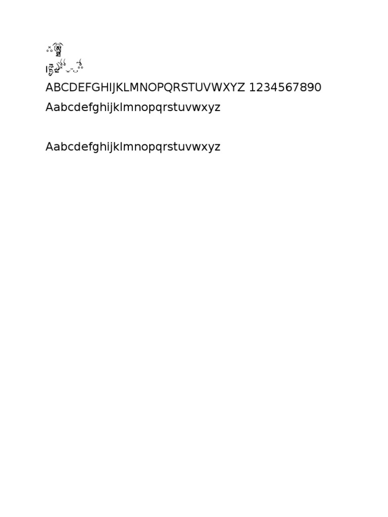 Cool Fonts and Alphabet Samples | PDF
