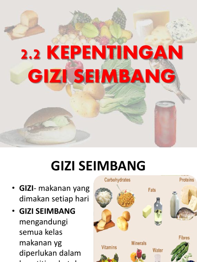 Kepentingan Gizi Seimbang Pdf