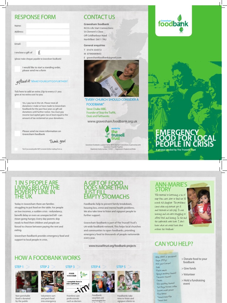 Gravesham Food Bank Leaflet | PDF | Food Bank | Food And Drink