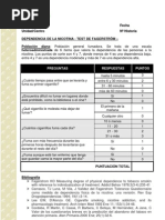 Test de Fagerstrom de Dependencia A Nicotina | PDF | Dejar de fumar ...