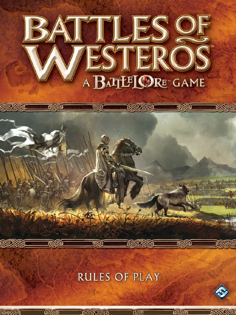 Battles of Westeros Rulebook Eng | PDF | World Of A Song Of Ice And ...