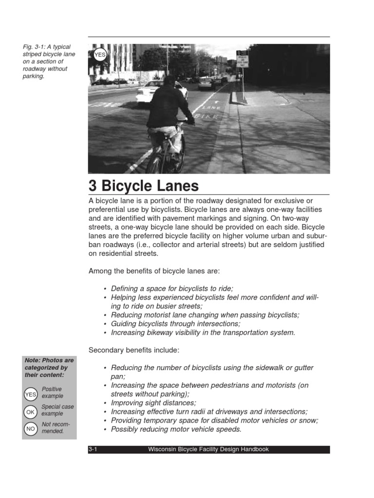 Bike Facility Chap3 | PDF | Cycling Infrastructure | Traffic