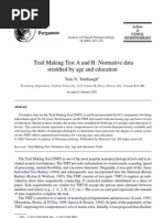 Trail Making Test | PDF
