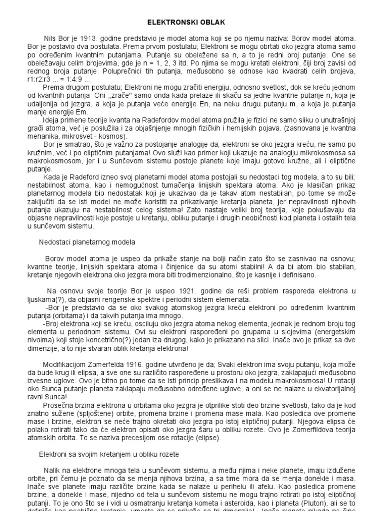 16 Oblak Elektrona | PDF