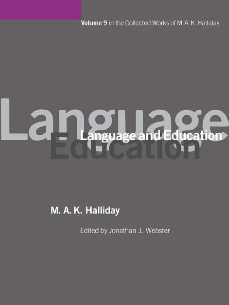 Halliday - Language and Education PDF | PDF | Linguistics | Biodiversity