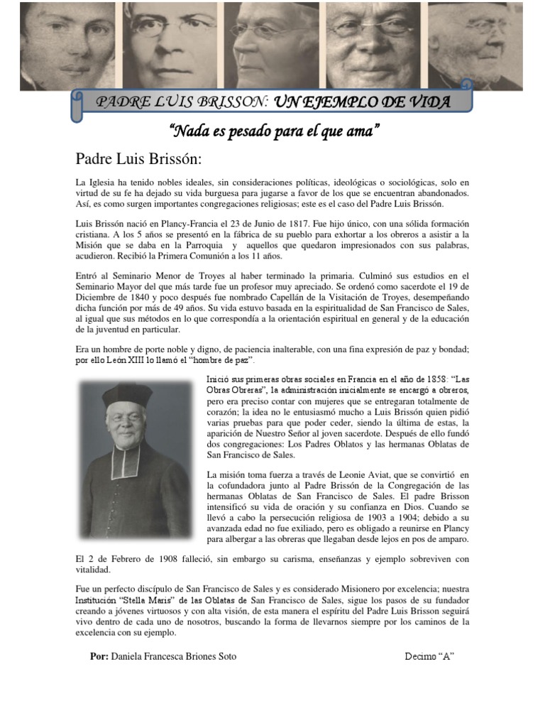 Padre Luis Brisson | PDF | Sacerdote | Nobleza