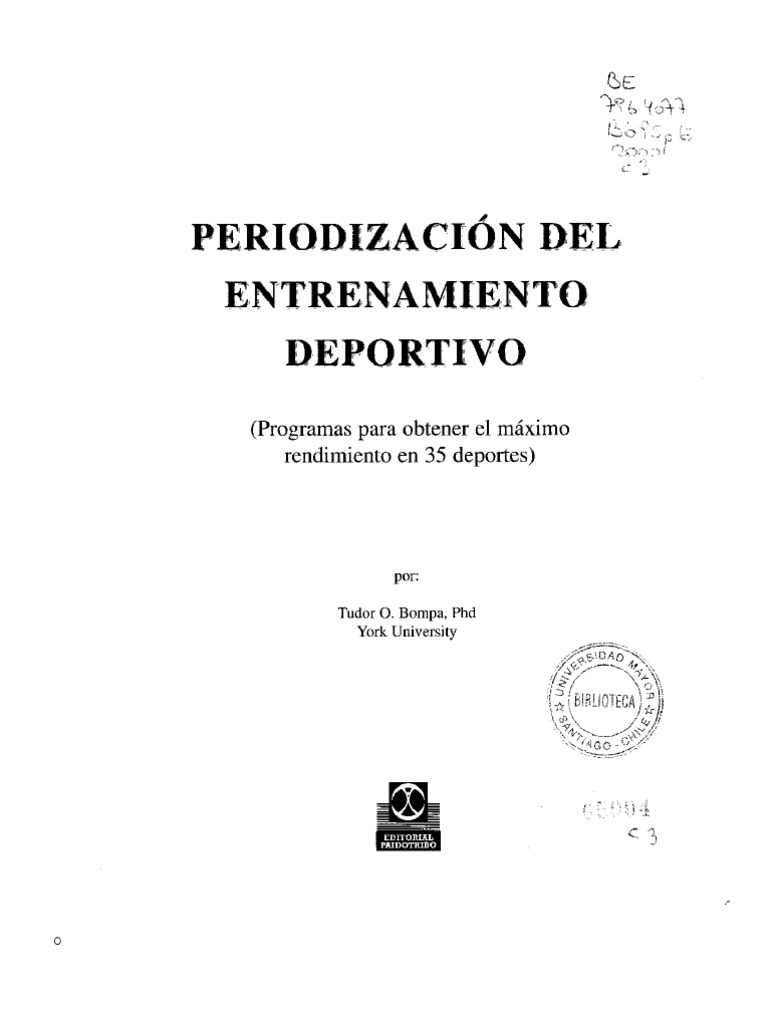 Tudor Bompa. Periodization of Training