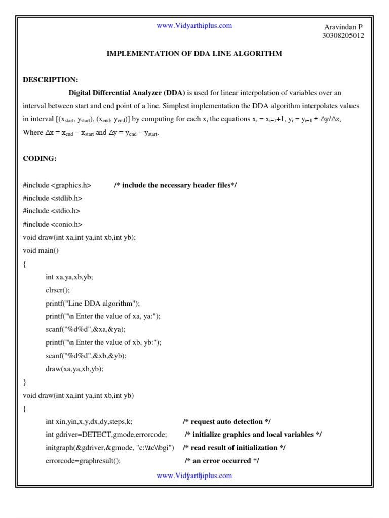 CS Computer Graphics Lab Manual | PDF