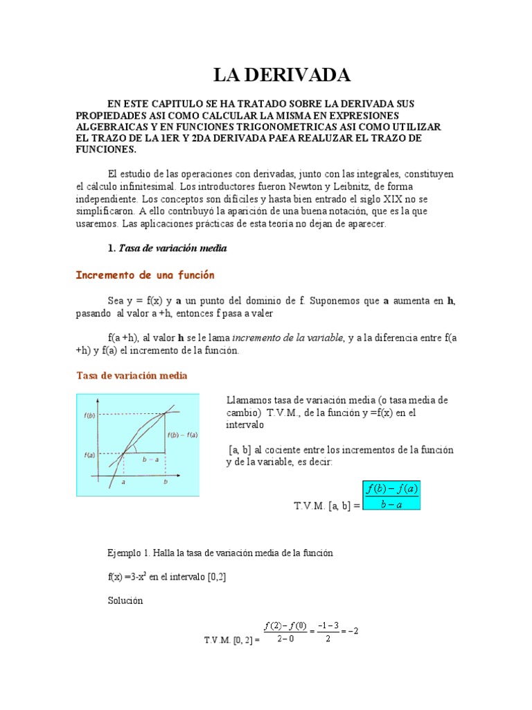 Derivadas y Sus Aplicaciones | PDF | Derivado | Función (Matemáticas)