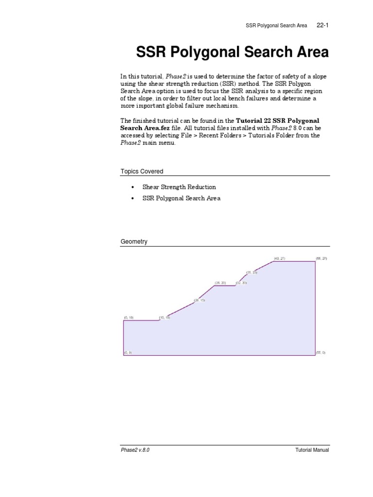 Tutorial 22 SSR Polygonal Search Area | PDF | Strength Of Materials ...