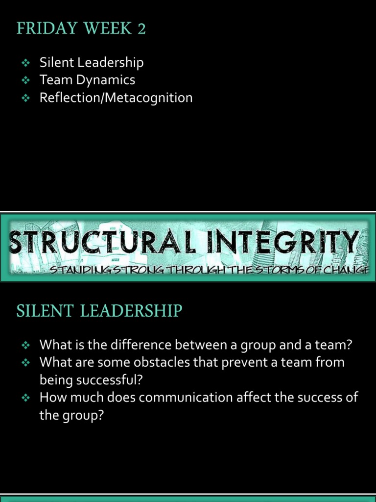 Silent Teamwork Challenges | PDF | Social Science