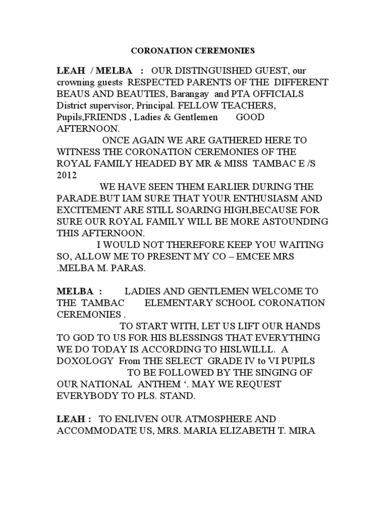 Sample Of Emcee Introduction Speech - hyfastpower