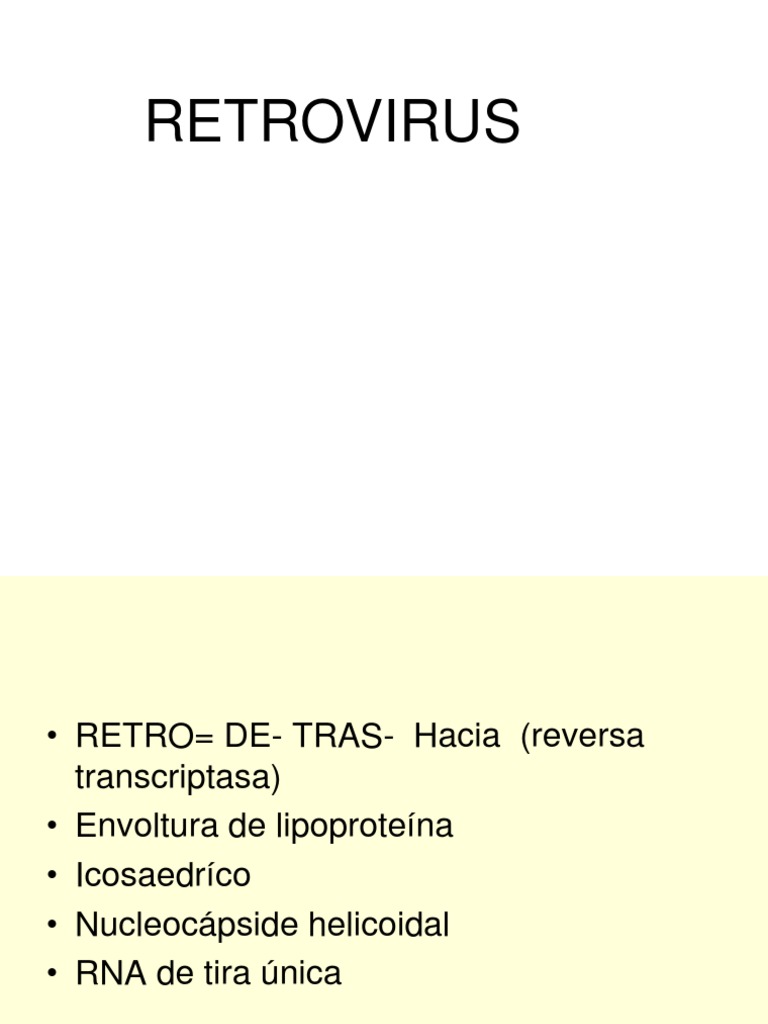 Retrovirus: Infecciones y Transmisión | PDF | Retrovirus | Virus