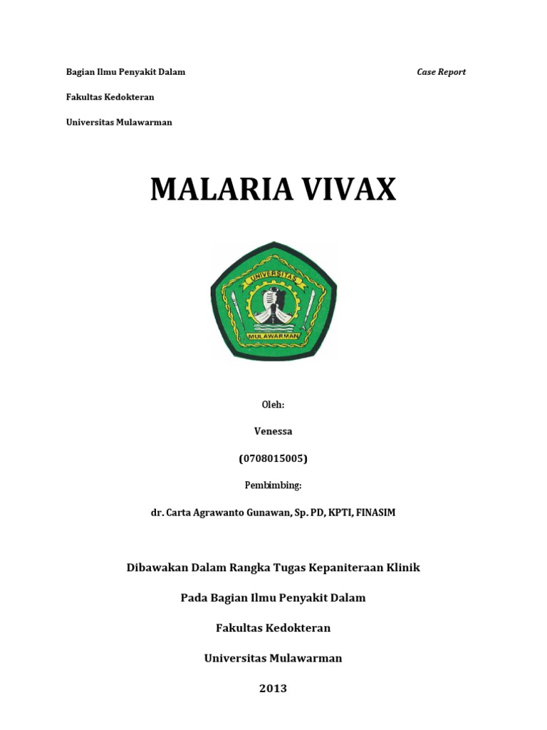 Lapsus Malaria Vivax | PDF