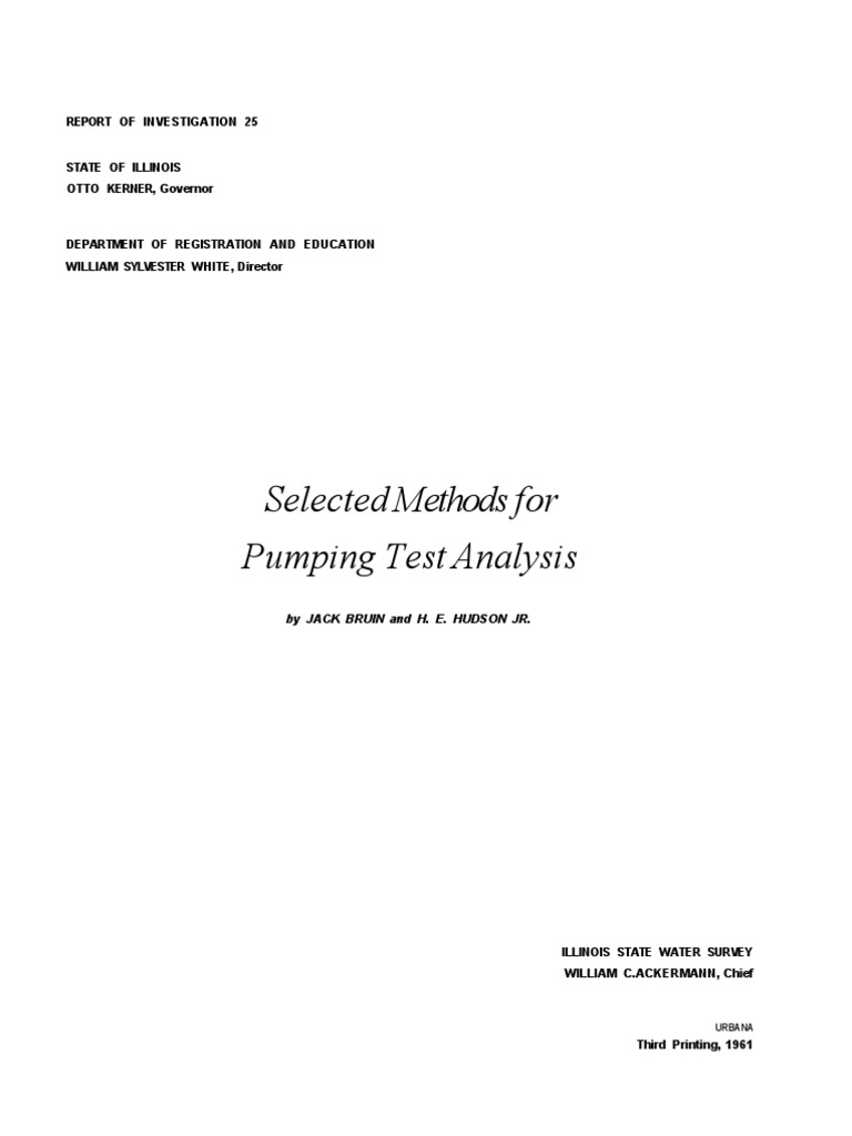 Pumping Test Analysis | PDF | Aquifer | Hydrology