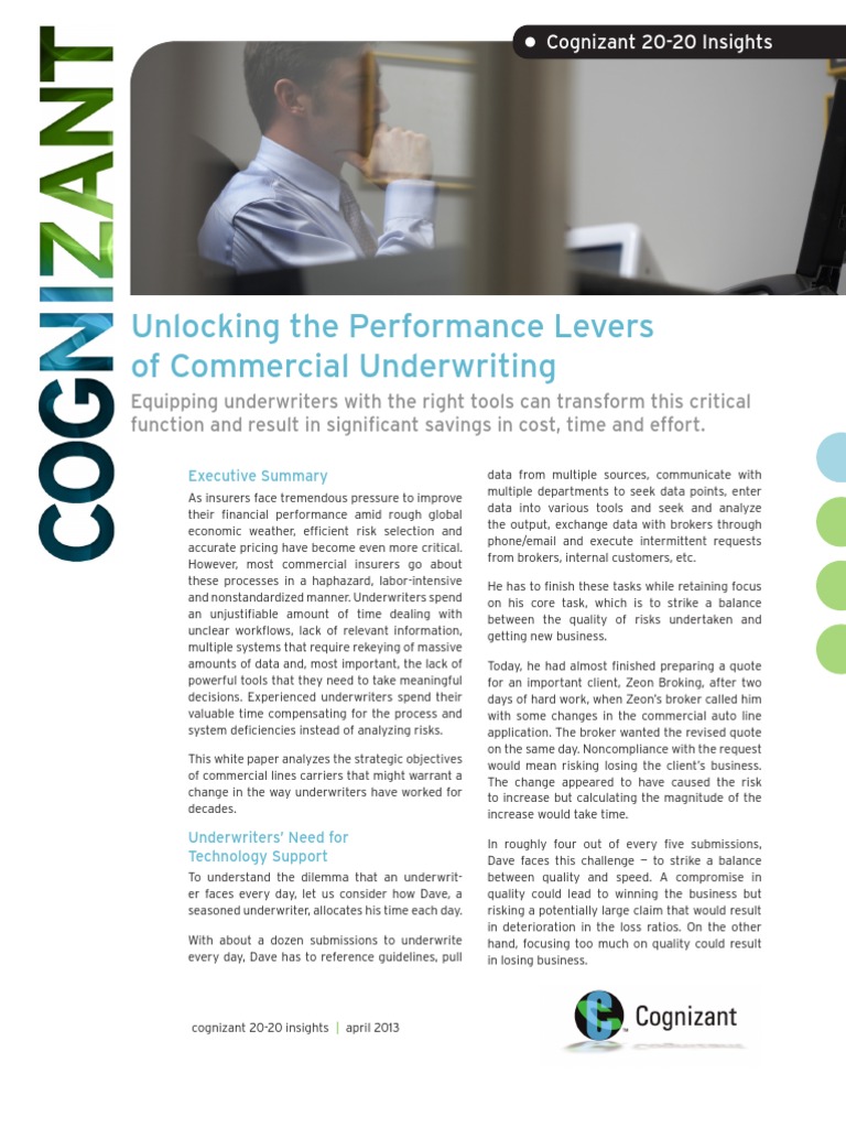 Enhancing Commercial Underwriting Efficiency | PDF | Underwriting ...