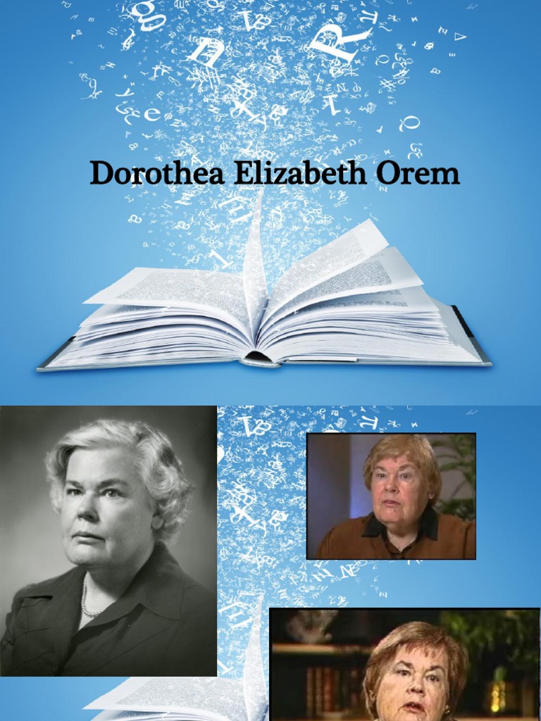 Dorothea Elizabeth Orem | PDF | Health Care | Behavioural Sciences