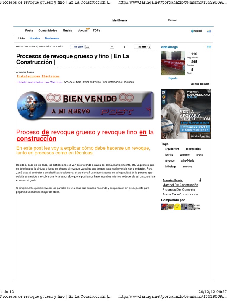 Revoque PDF | PDF | Cemento | Ladrillo