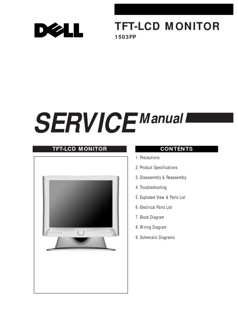 Computer Monitor Parts List